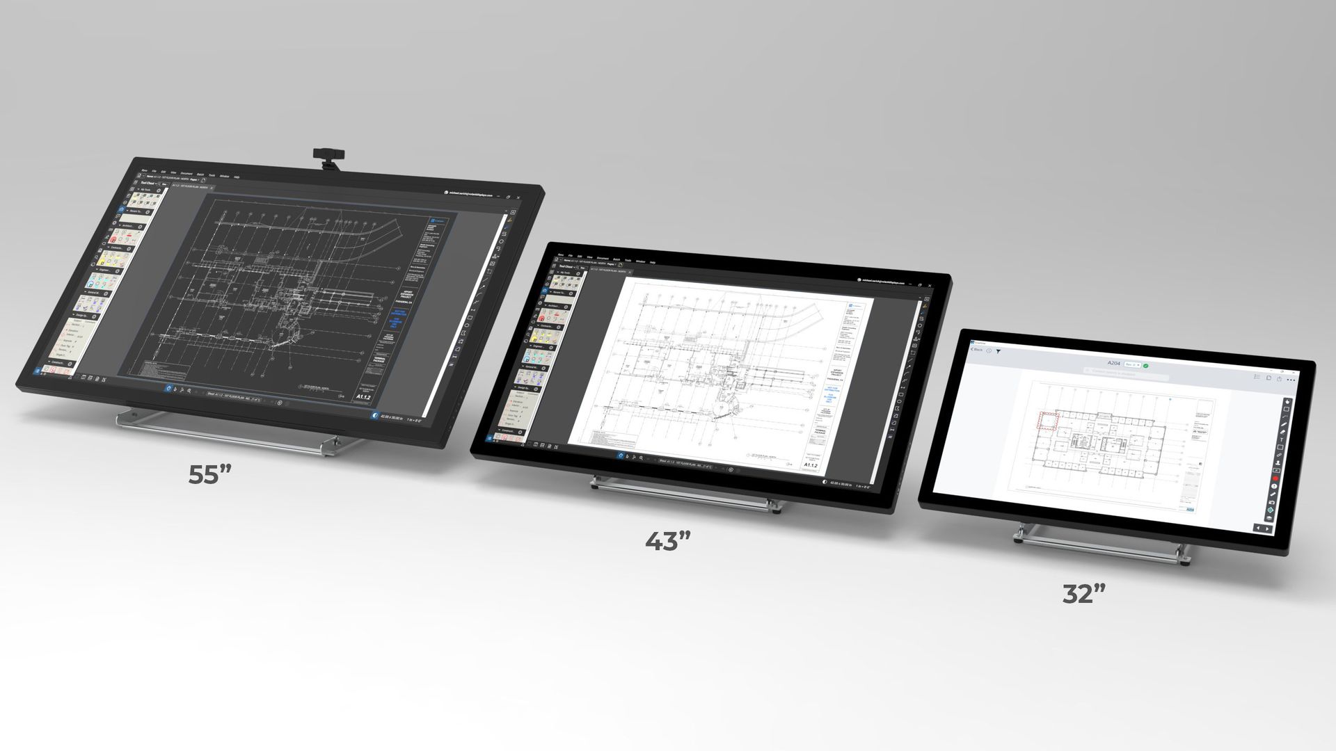 Tabletop Touch Screen Displays for Blueprint Reviews