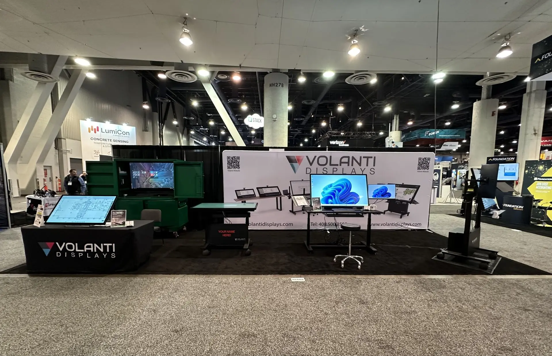 Stack Demonstration on Volanti Plan Review Table | Volanti Displays