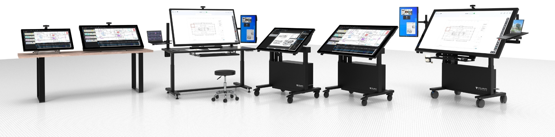 Volanti's Digital Touchscreen Plan Review Tables & displays