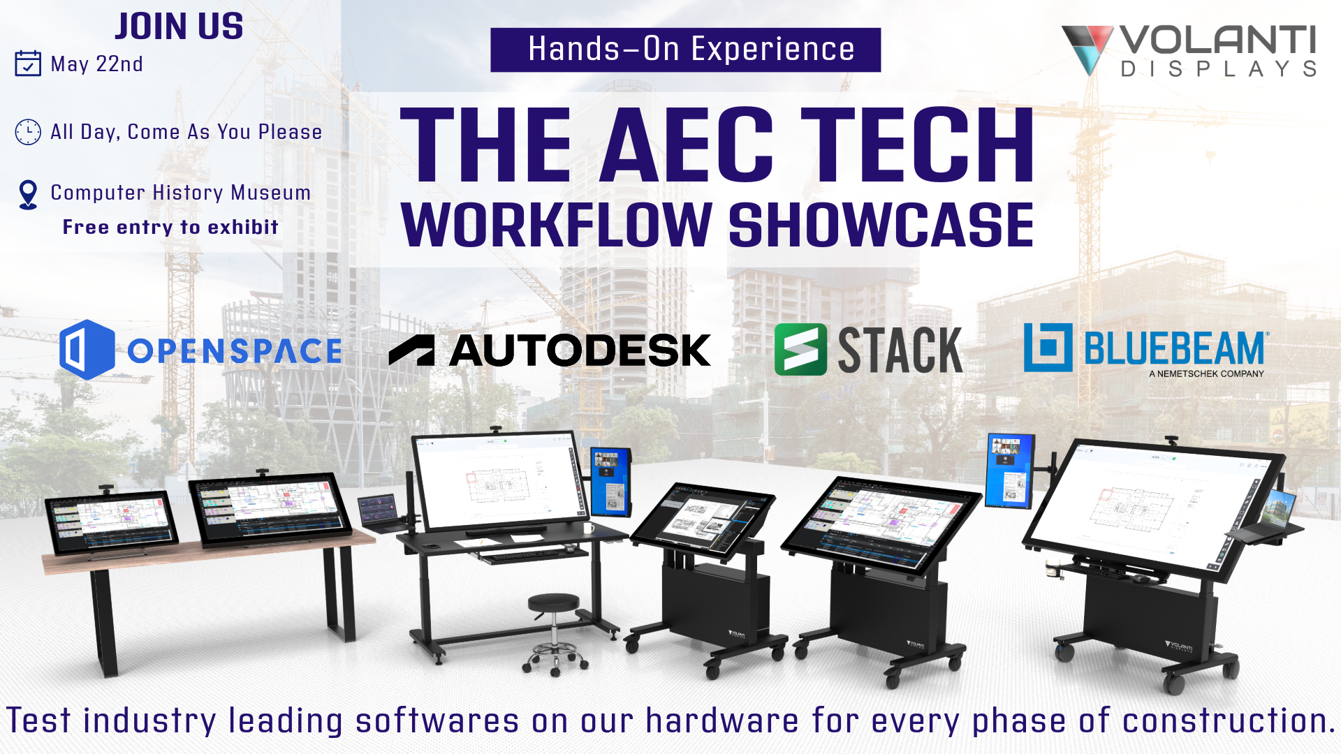 Live AEC Tech Demos | Free Event at Computer History Museum | Volanti ...