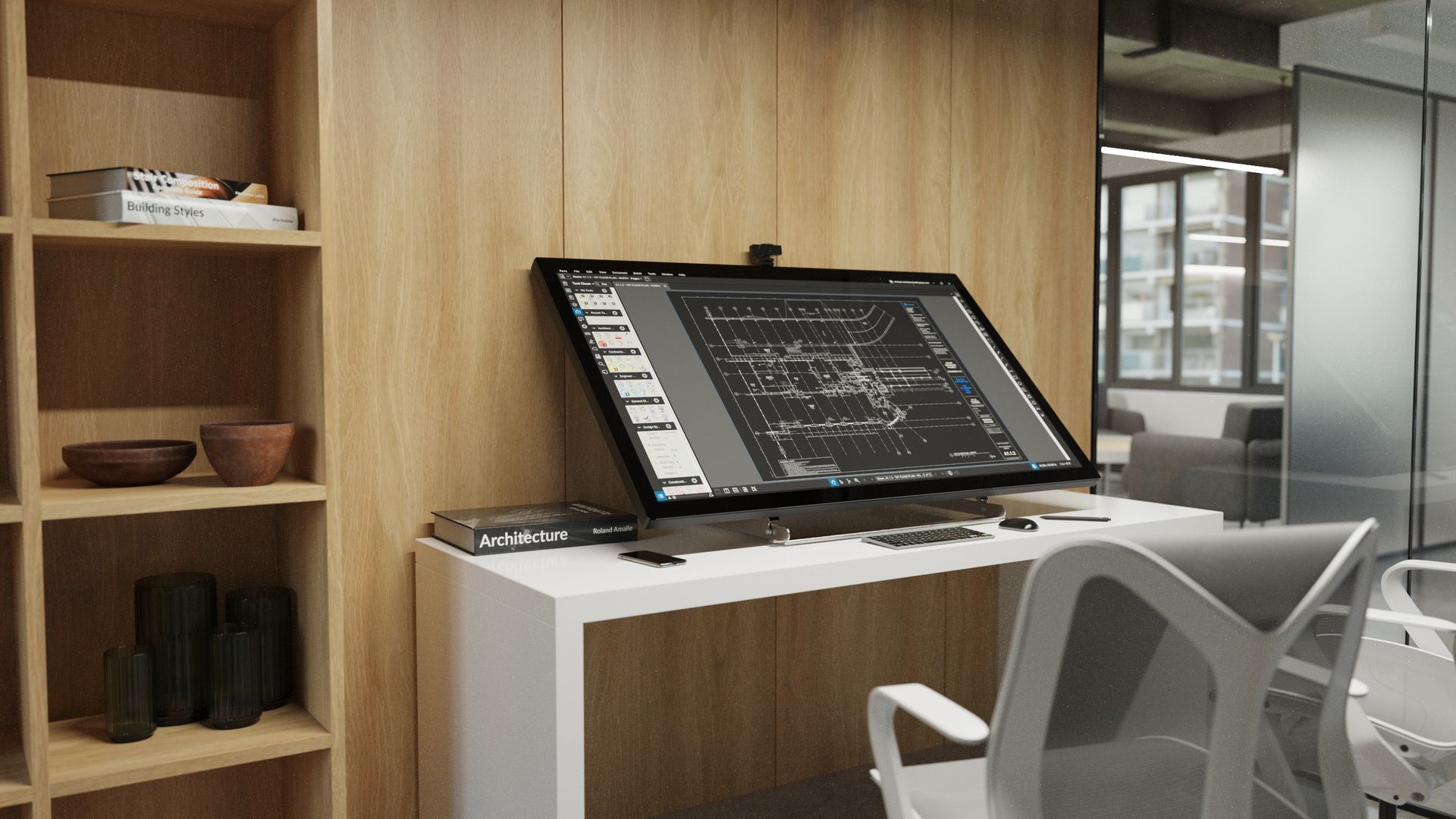 Tabletop Touch Screen Displays for Blueprint Reviews