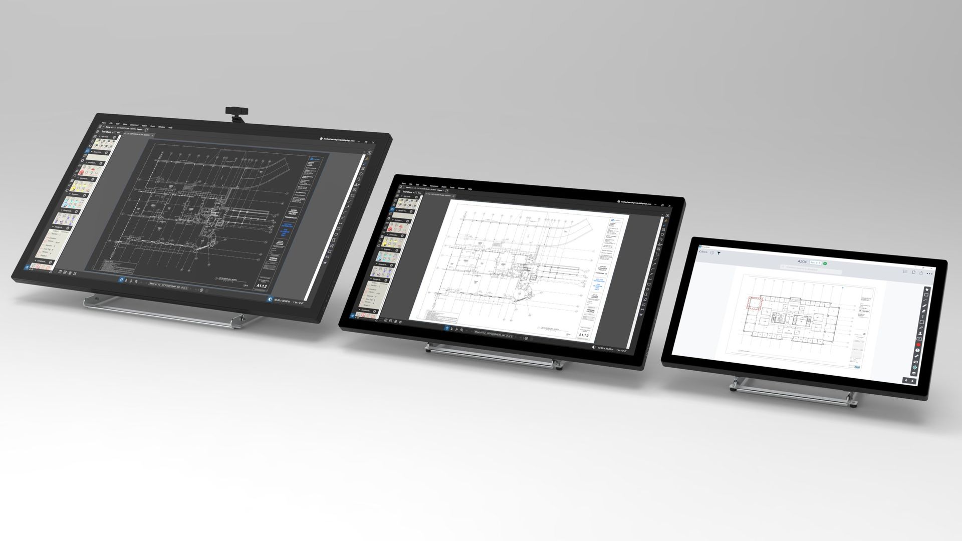 Tabletop Touch Screen Displays for Blueprint Reviews
